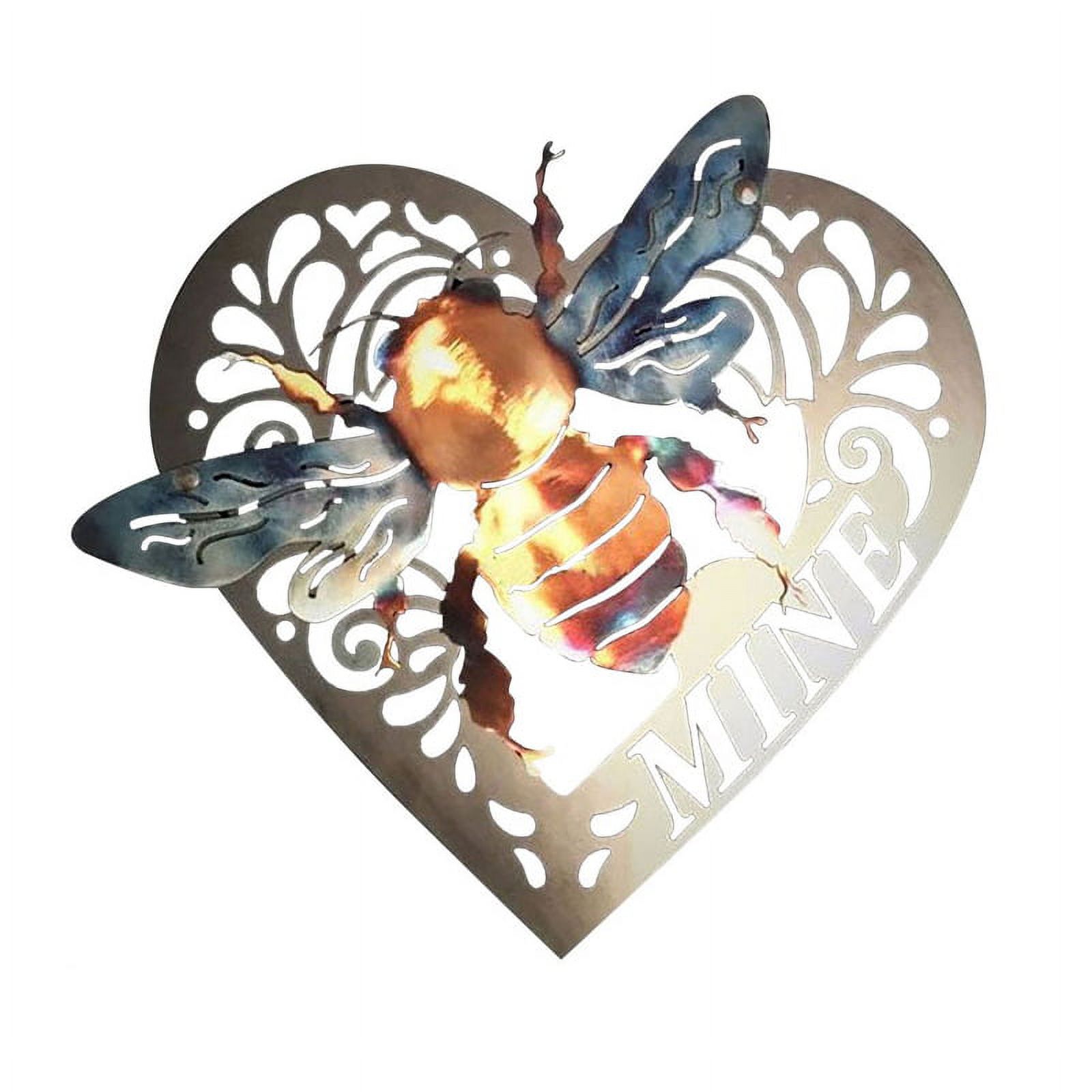 Keeper of The Bees Metal Art, Bee Lover Metal Wall Art, Hand-Painted ...