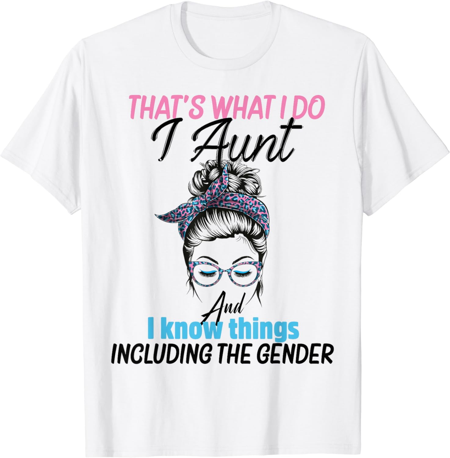 Keeper of the Gender gender Reveal auntie aunt Baby Shower T-Shirt ...
