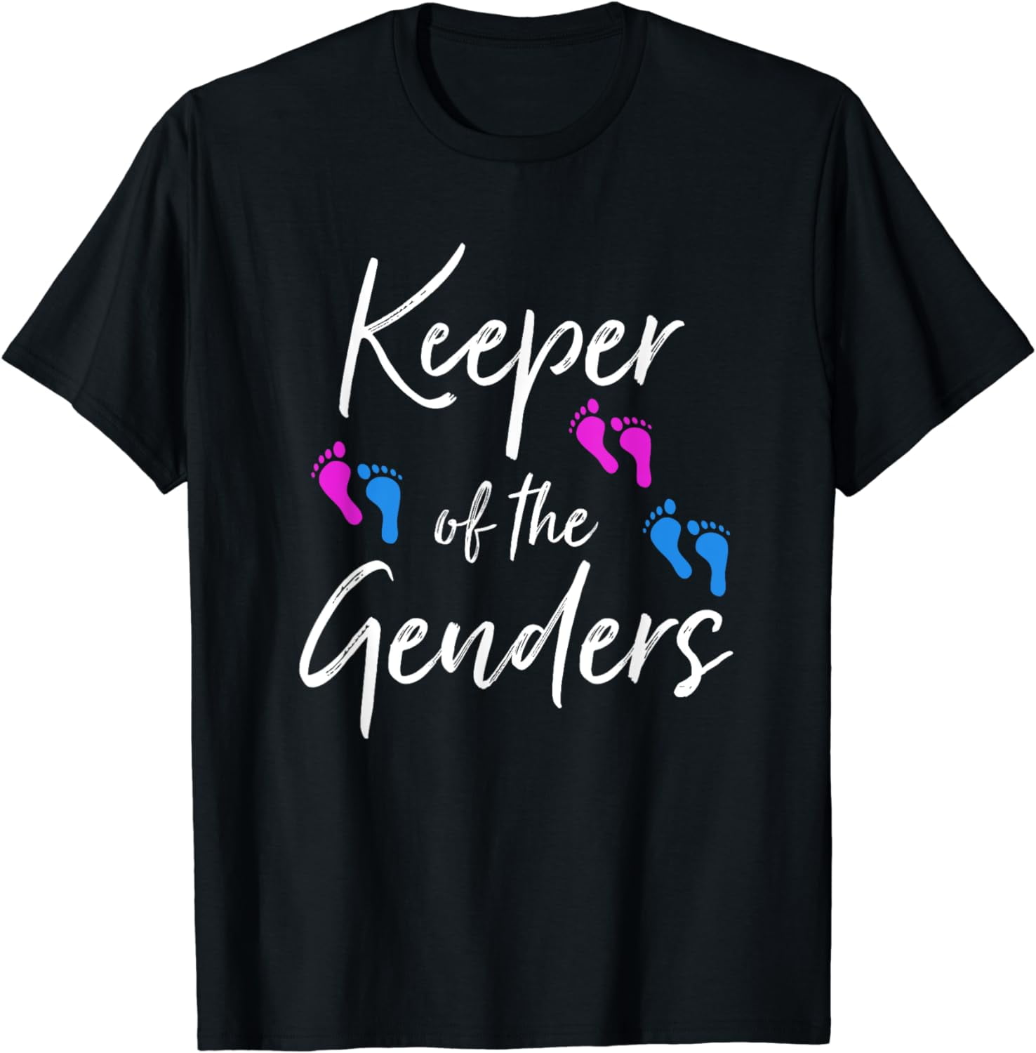 Keeper of the Genders Twin Gender Reveal Party For Twins T-Shirt ...