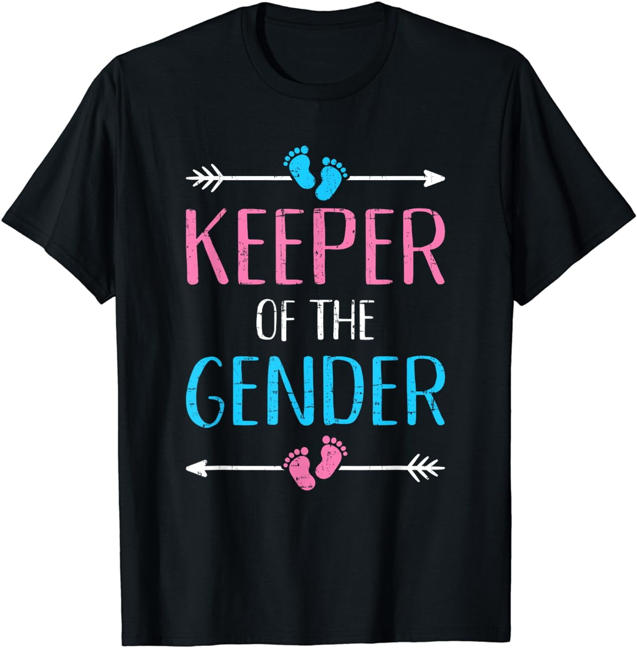 Keeper of the gender reveal baby announcement party supplies T-Shirt ...