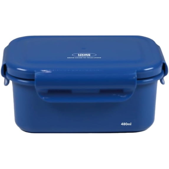 KeeperTen Microwave Safe Stainless Steel Food Storage Container(Blue ...