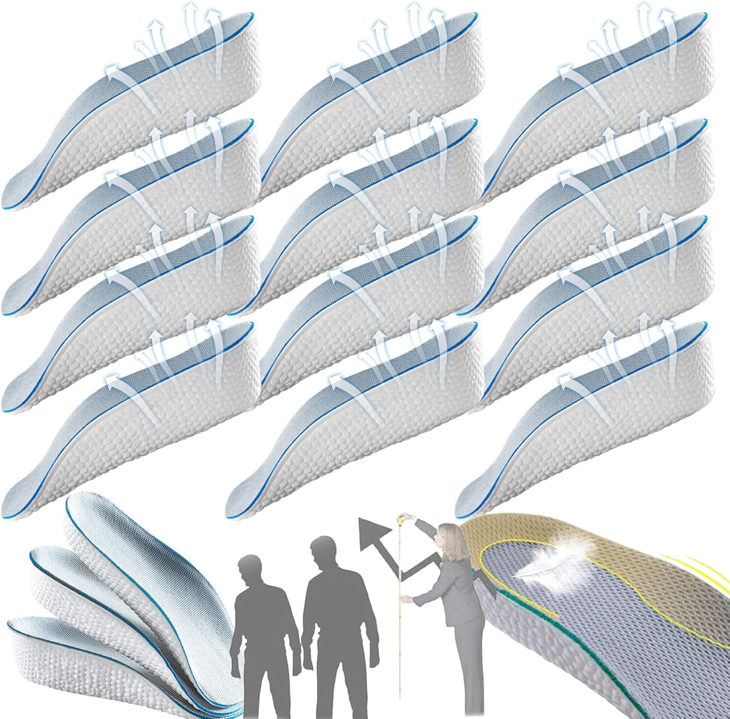 Keepholdon Height Increase Insoles, Keep Hold On Height-Lifting Insoles ...
