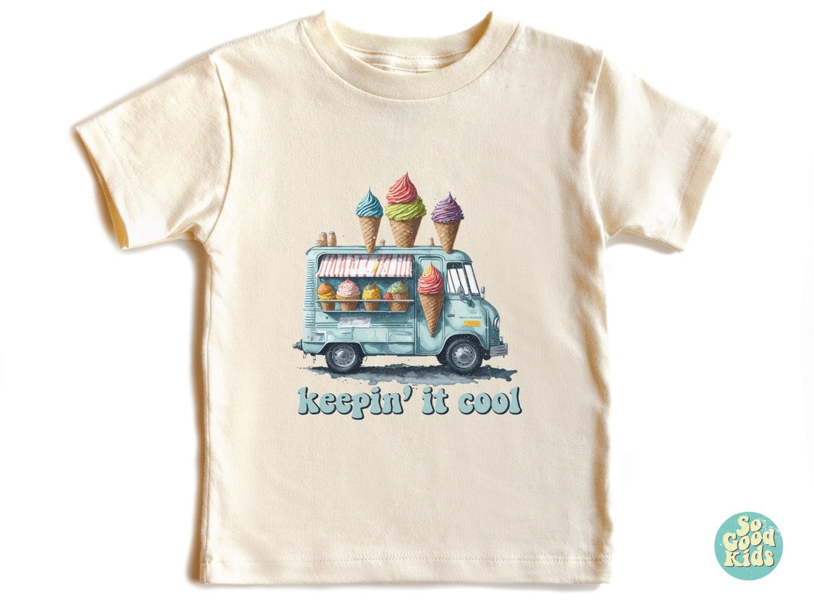 Keepin It Cool Shirt, Ice Cream Truck Shirt, Summer Vibes Shirt, Vacation Kids Shirt, Road Trip ...