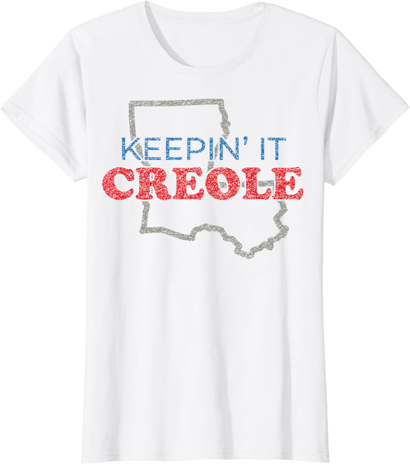 Keepin' It Creole Design with Louisiana Graphic T-Shirt - Walmart.com