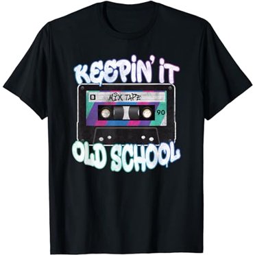 Vintage Cassette Tape Music 80s Retro Old School Playlist T-Shirt - Walmart.com