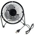 Keepin it Cool Portable Mini Metal USB Table Fan - Black - Walmart.com