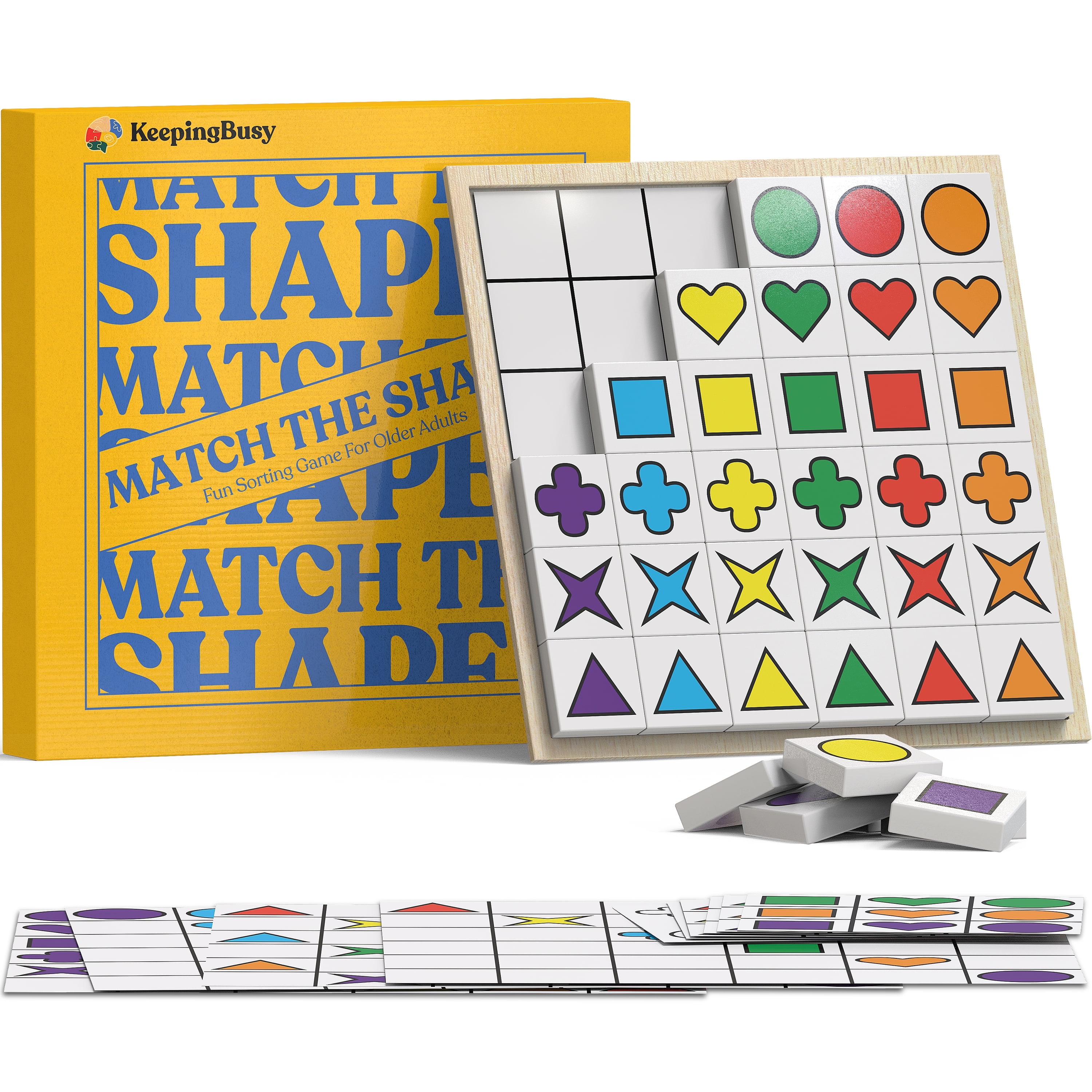 Keeping Busy Match The Shapes Wooden Game for Older Adults with ...