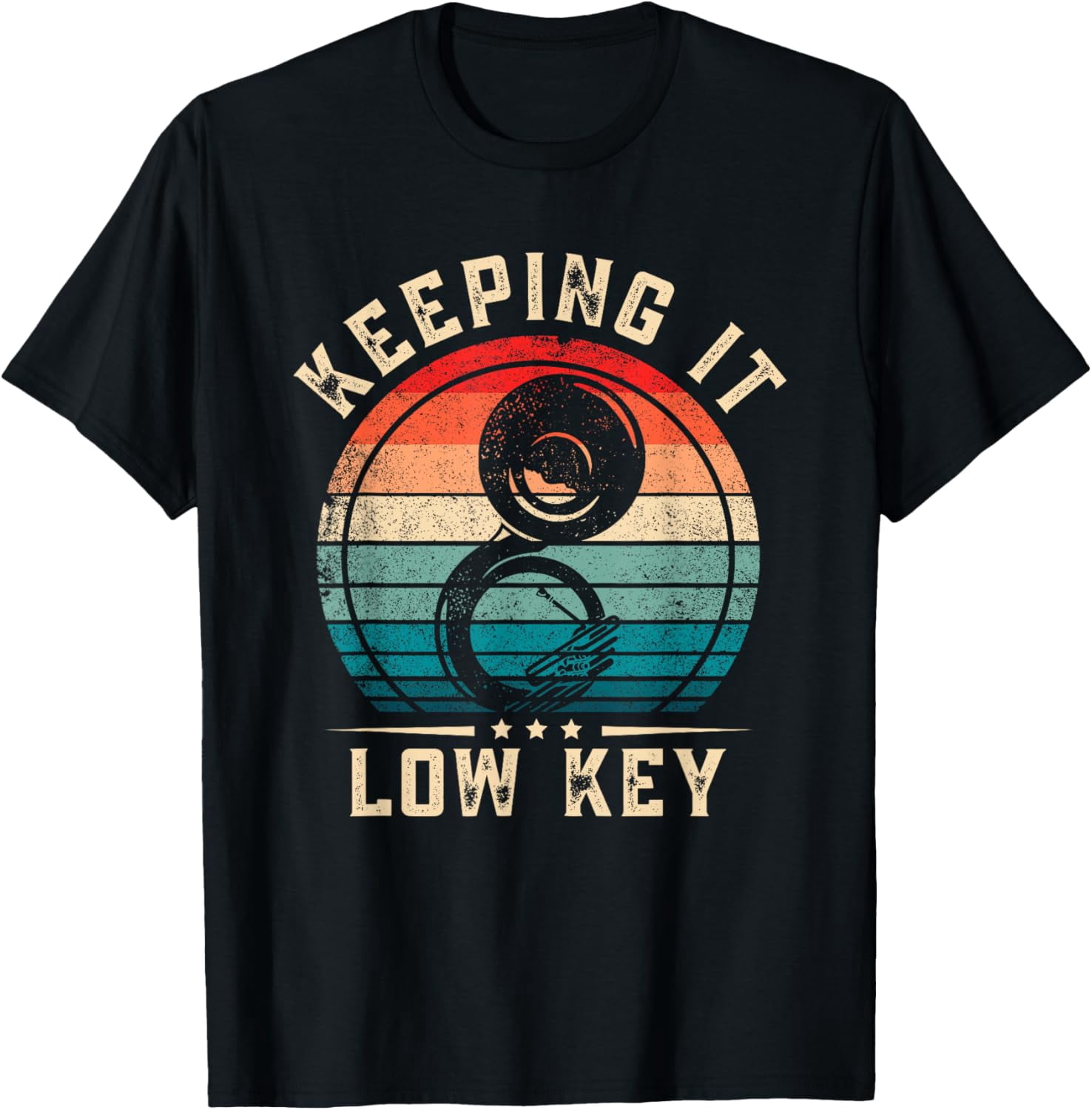 Keeping It Low Key Funny Sousaphone T-Shirt - Walmart.com
