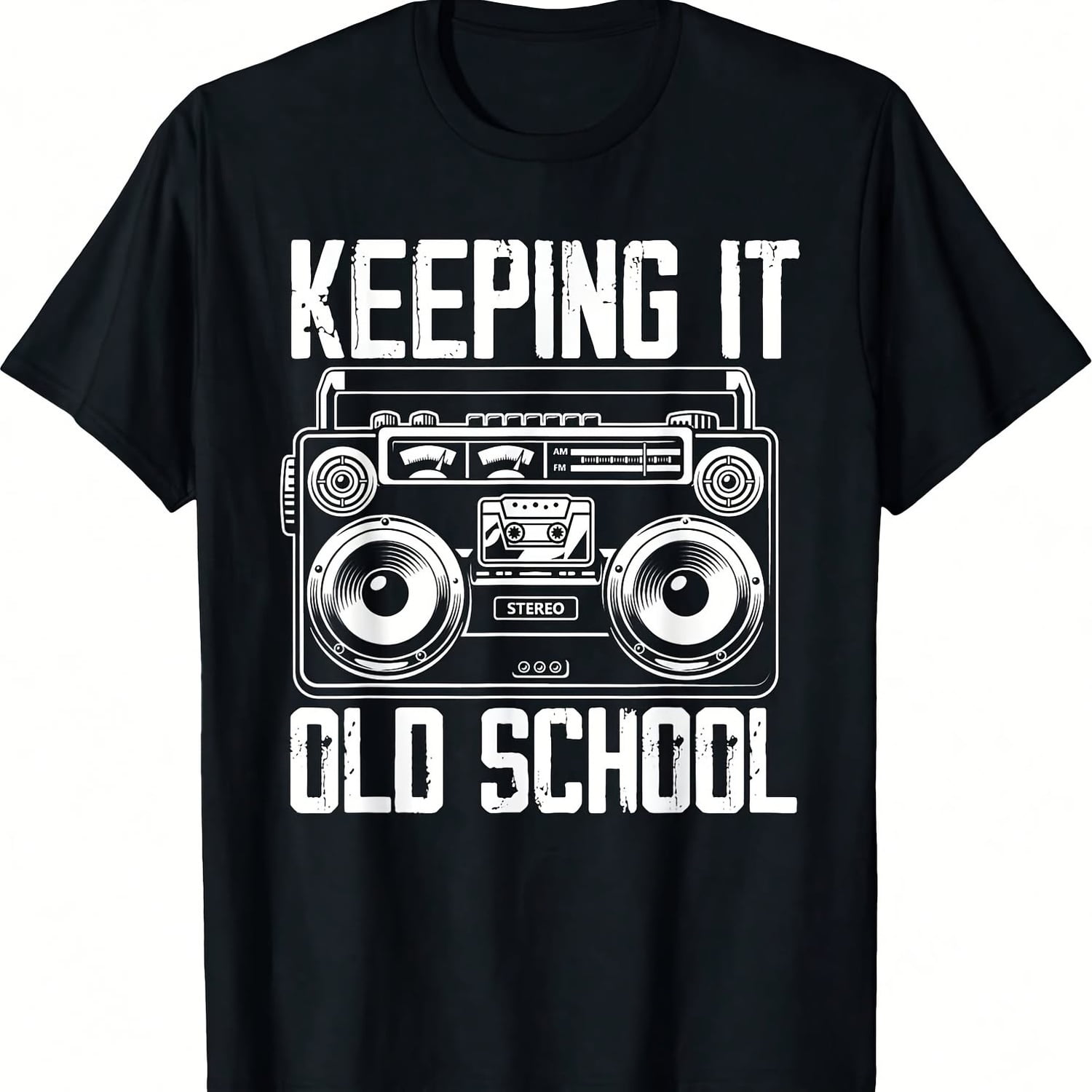Keeping It Old School 80s 90s Music Lover Funny Hip-Hop T-S1Hirt ...