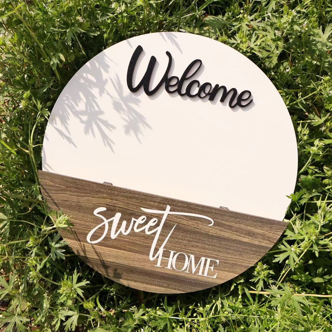 Keeplus Front Door Decorative Welcome Sign - Hanging Welcome Sign For ...
