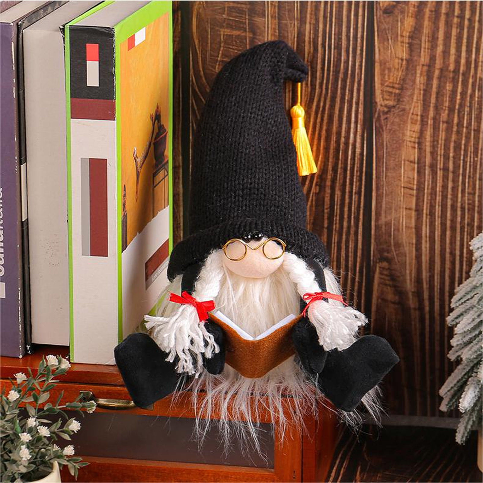 Keeplus Graduation Season Knitted Hat Dwarf Doll Cute Faceless Doll ...