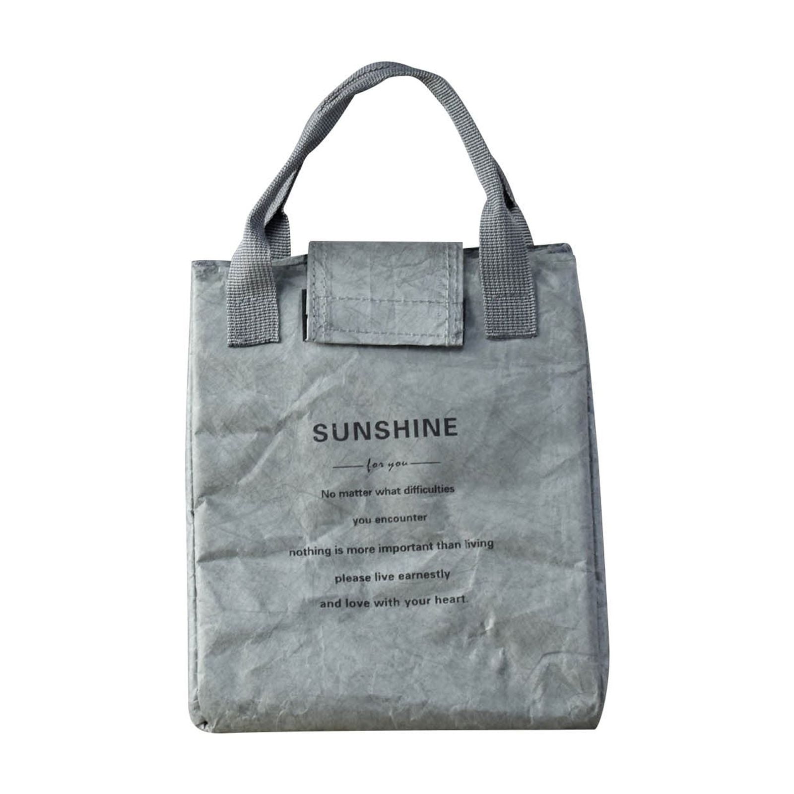 Keeplus Stylish Paper Lunch Box Bag, Insulated with Aluminum Foil for ...