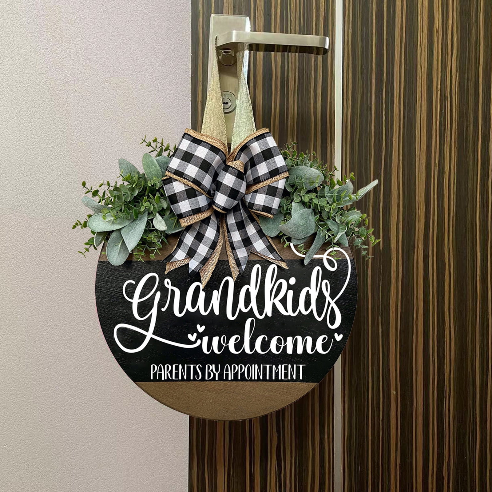 Keeplus Welcome To Decorate The Front Door With Wooden Door Signs ...