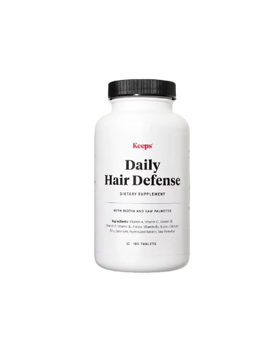 Keeps Daily Hair Defense Supplement for Men, 180 Tablets, 3 Month ...