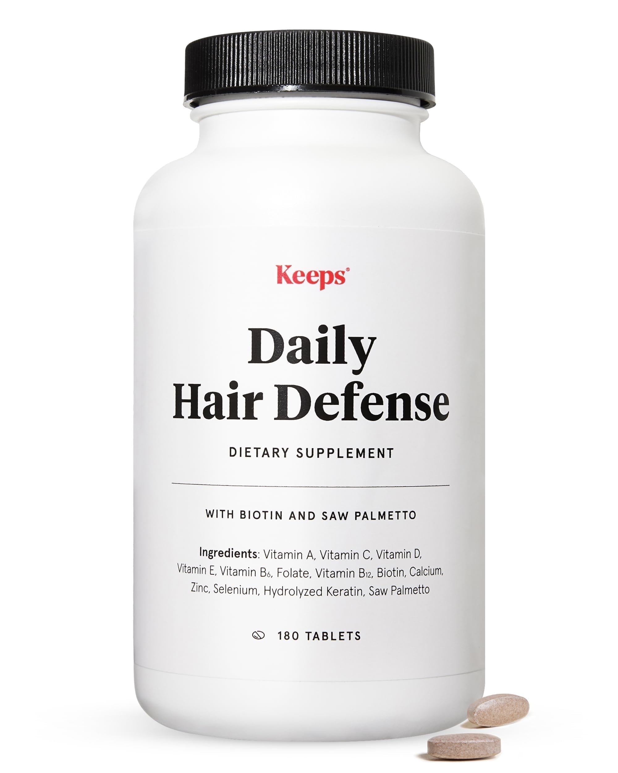 Keeps Daily Hair Supplement, 3 Month Supply - Promotes Healthy Hair ...