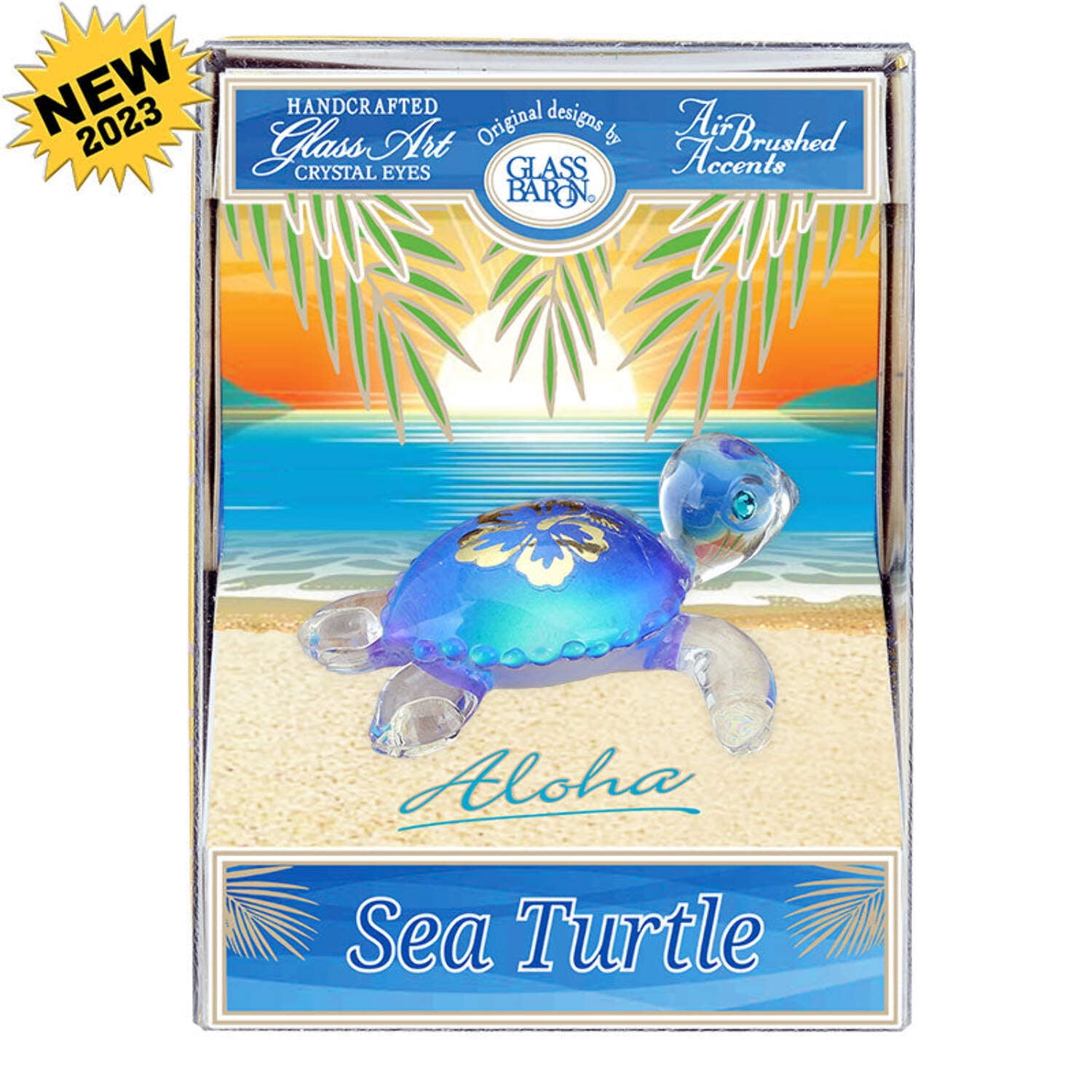 Keepsake Box "Aloha" Sea Turtle by Glass Baron - Walmart.com