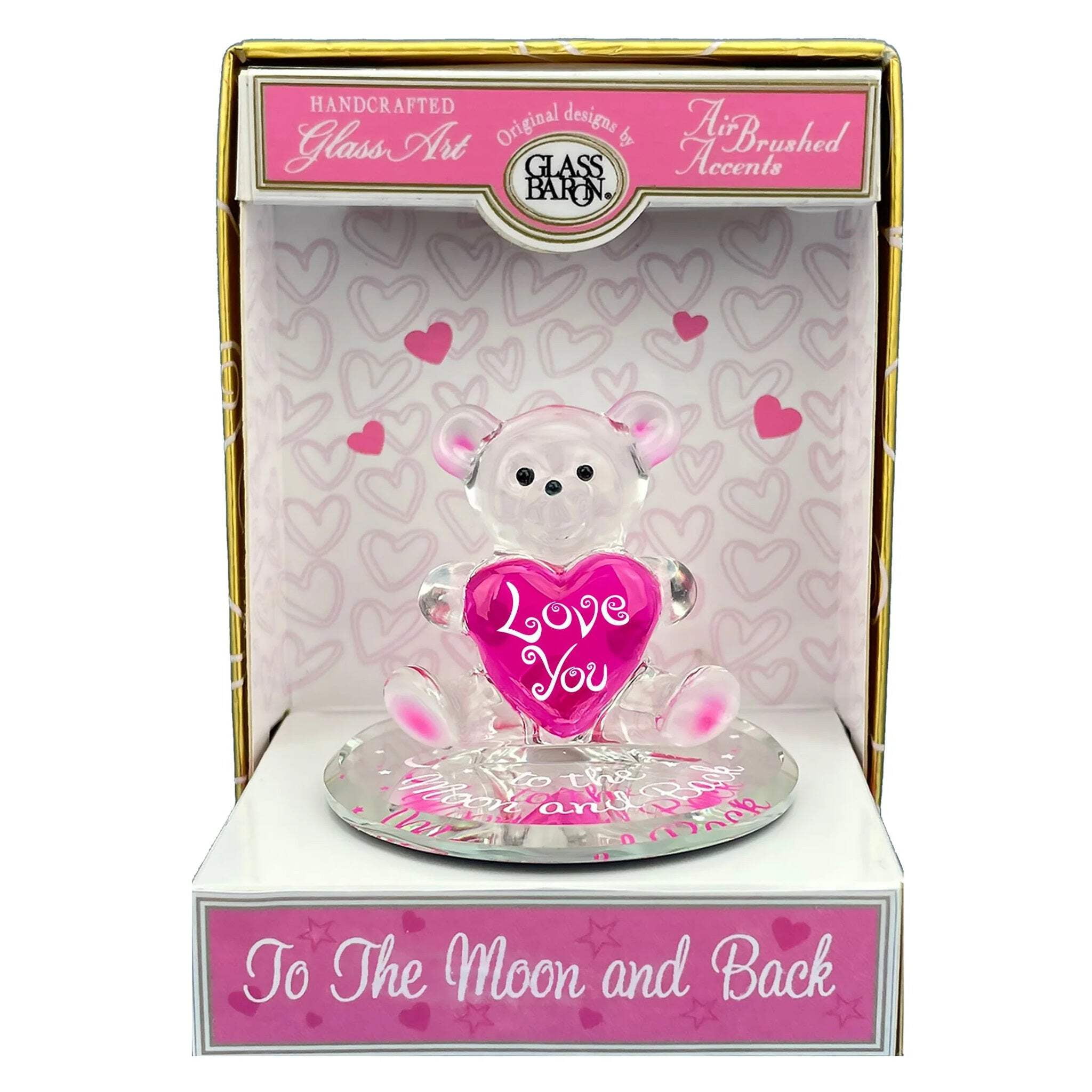 Keepsake Box Bear "Moon and Back" - Pink - Walmart.com