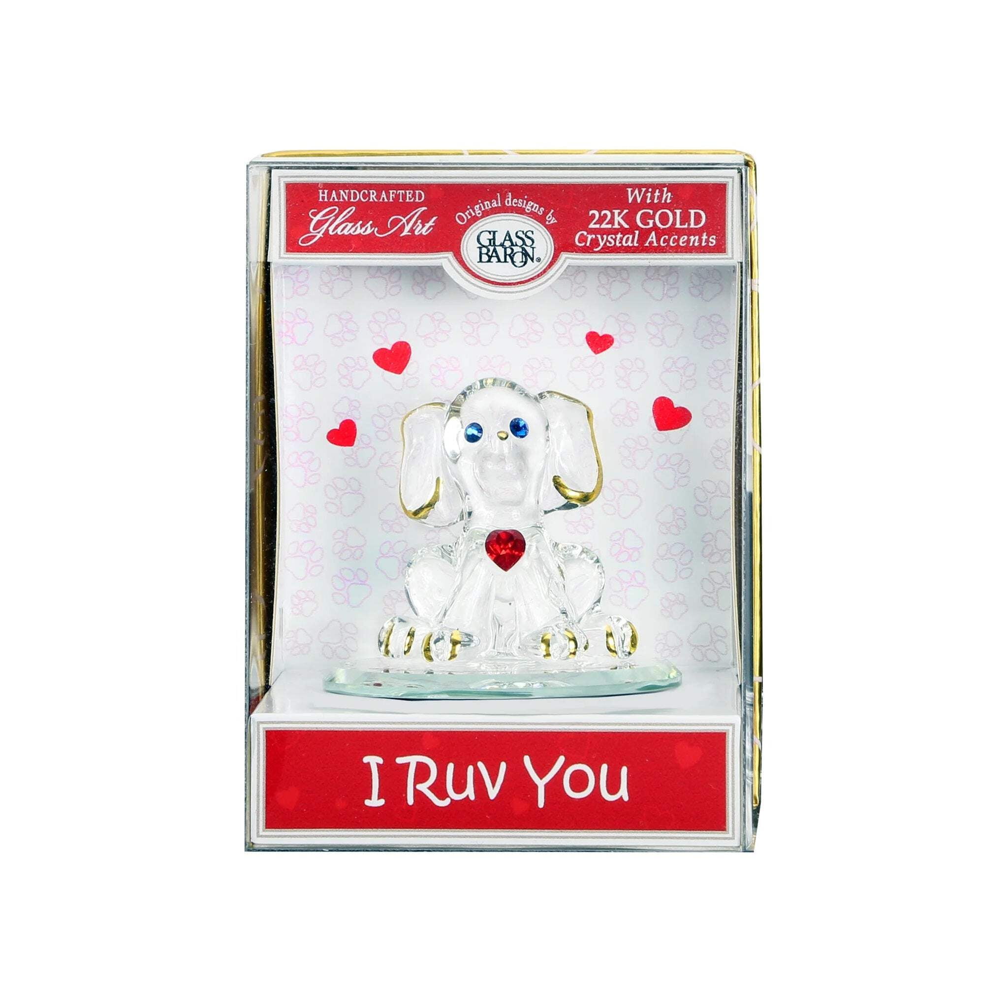 Keepsake Box Dog, I Ruv You by Glass Baron - Walmart.com