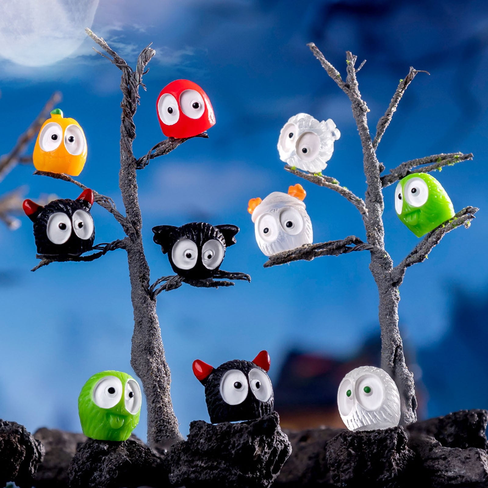 Keepsake Christmas Ornament Micro DIY Night Lit Black Enchanting ...