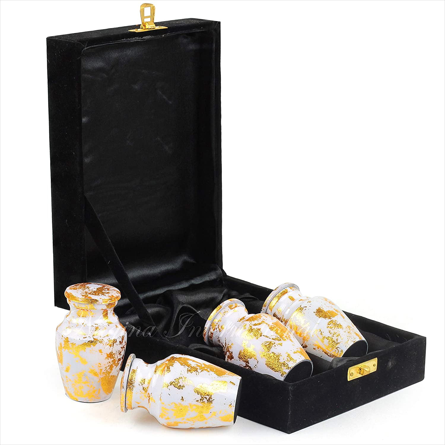 Keepsake Funerary Urns for Human Ashes Set of 4 | Mini Funeral ...