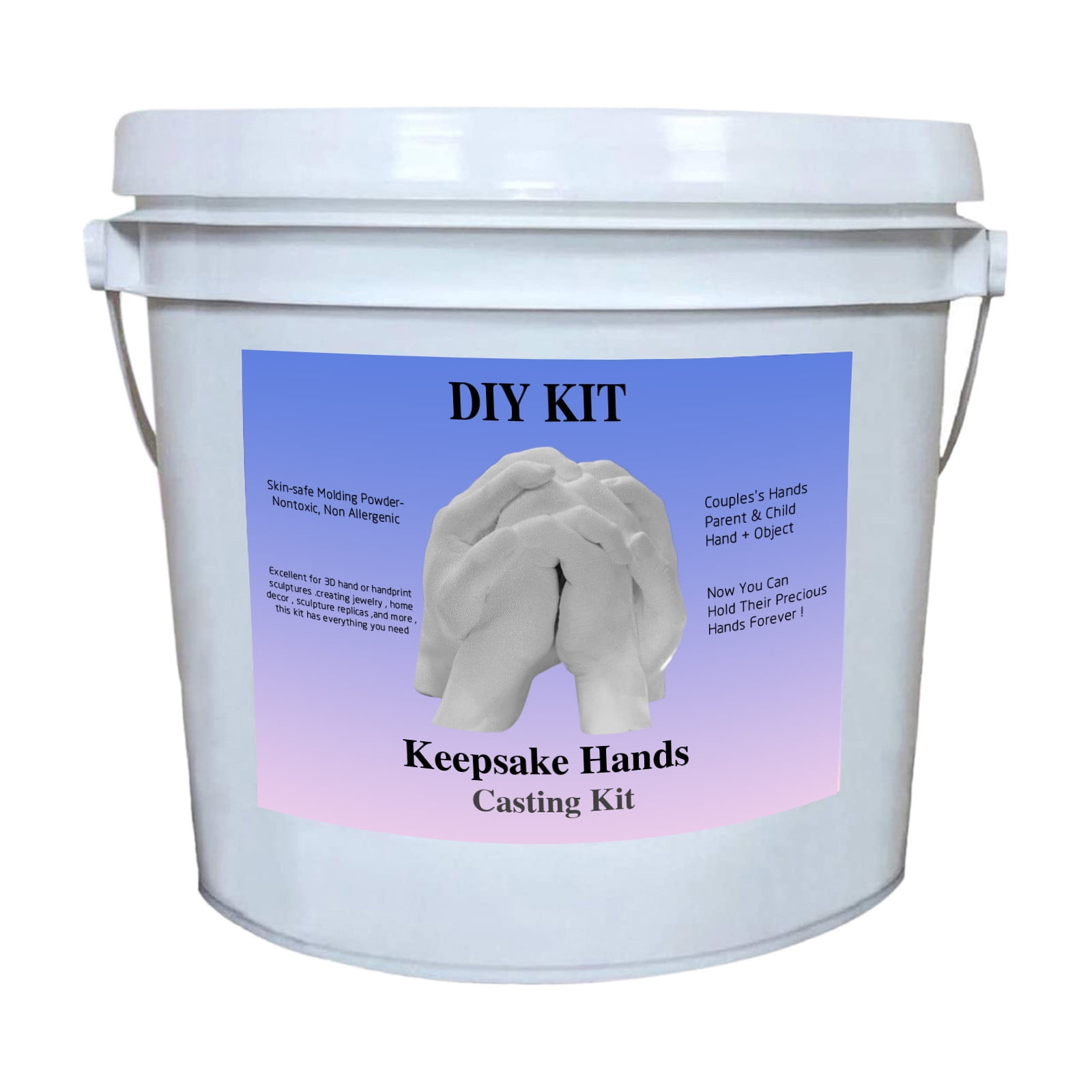 Keepsake Hands Casting Kit Large | DIY Plaster Statue Molding Kit Hand ...