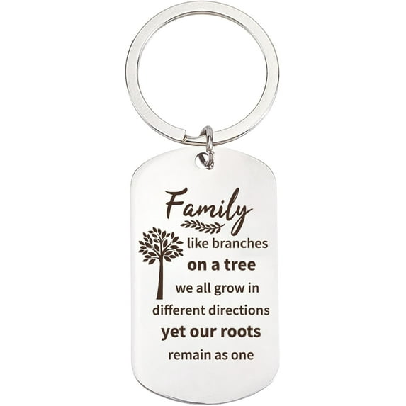 Keepsake Keychain Stainless Steel Keychain Word Key Ring Memorial ...