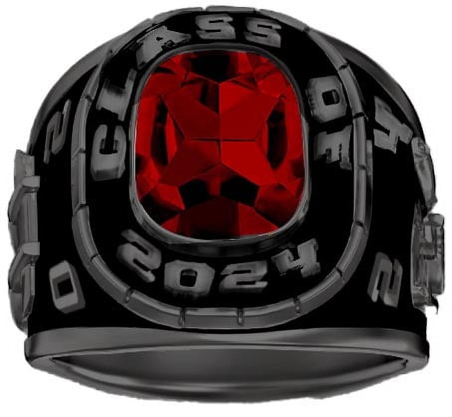 Keepsake Men's Square Traditional Class Ring with simulated stone ...