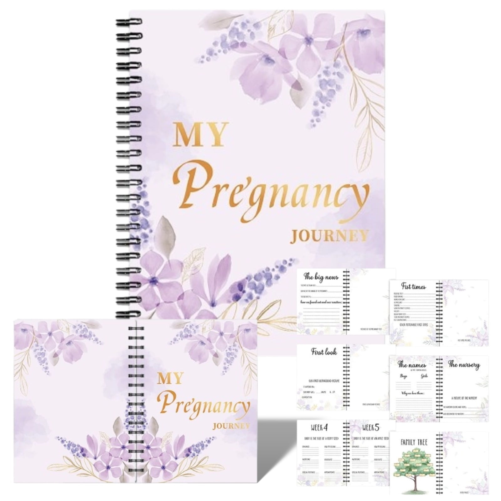 Keepsake My Pregnancy Journal with Weekly Guides, Whole Journey ...