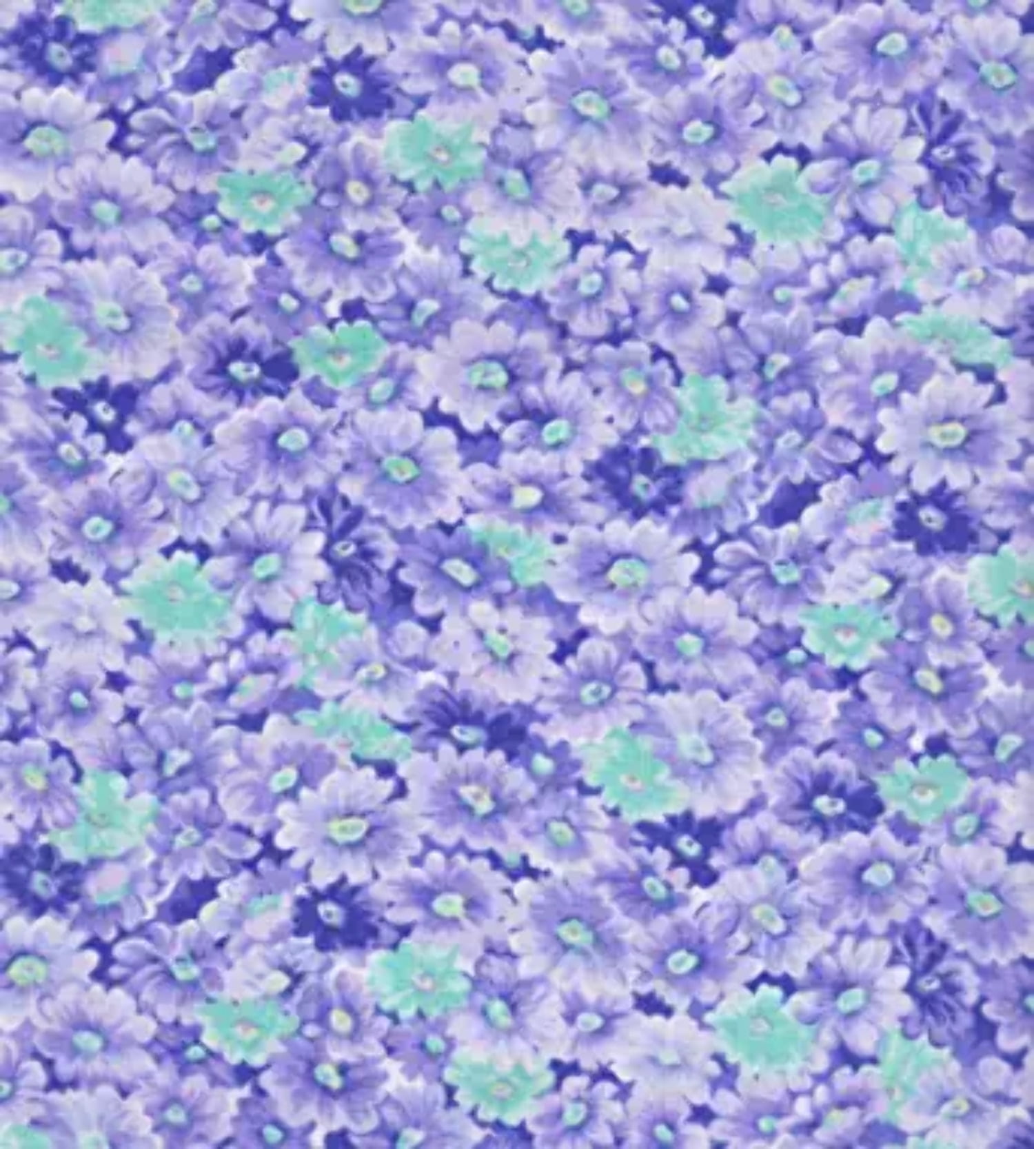 Keepsake Packed Floral Lilac Cotton Calico Fabric - Walmart.com