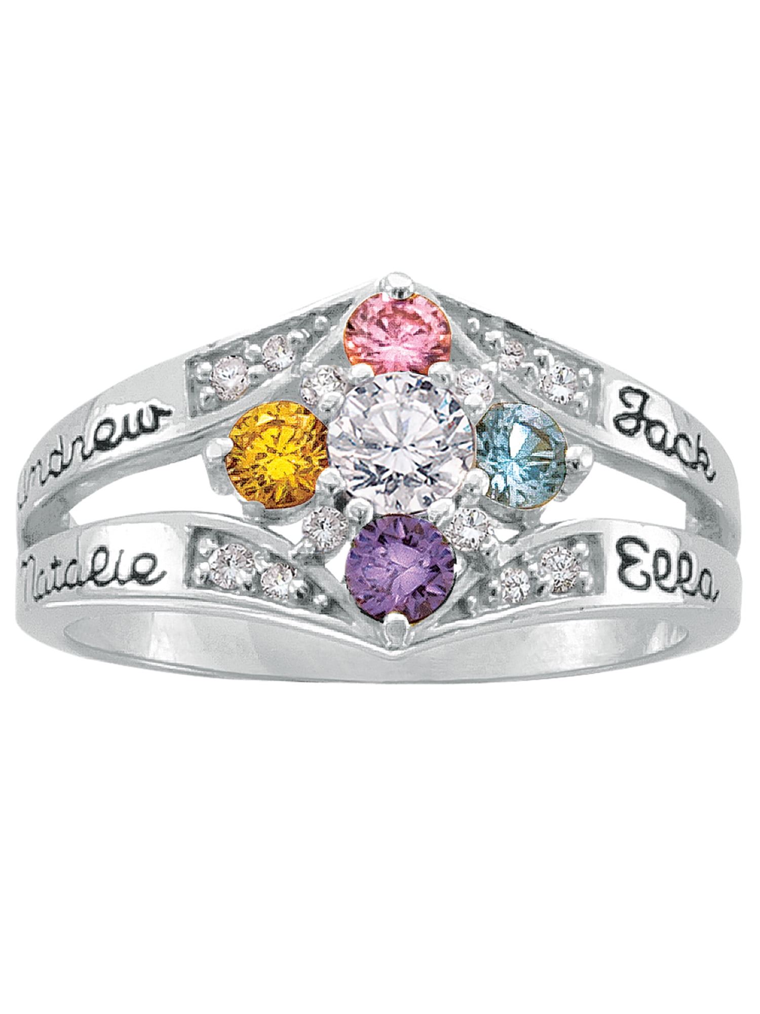 Keepsake Personalized Family Jewelry Daydream Mother's Birthstone Ring available in Gold over ...