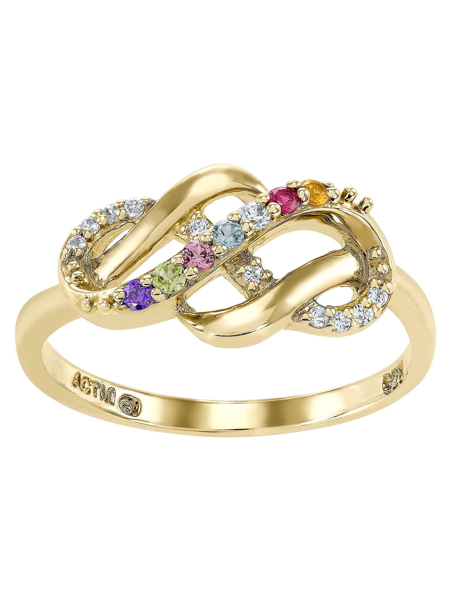 Keepsake Personalized Family Jewelry Genuine Birthstone Women's Blue ...