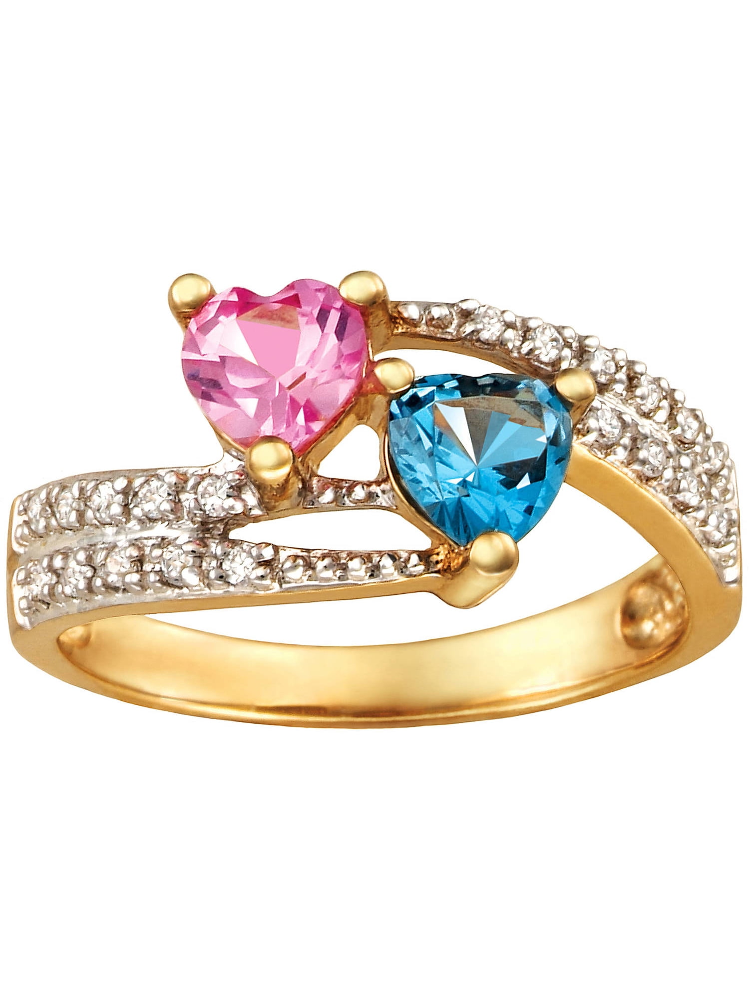 Keepsake Personalized Family Jewelry Pure Promise Ring with Birthstones ...