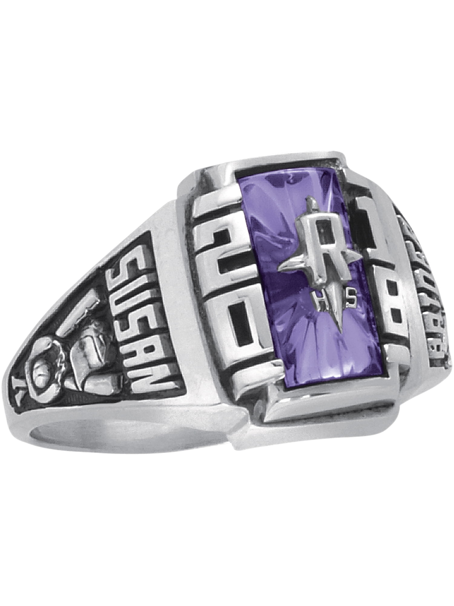 Keepsake Personalized Women's Crest Class Ring available in Valadium ...