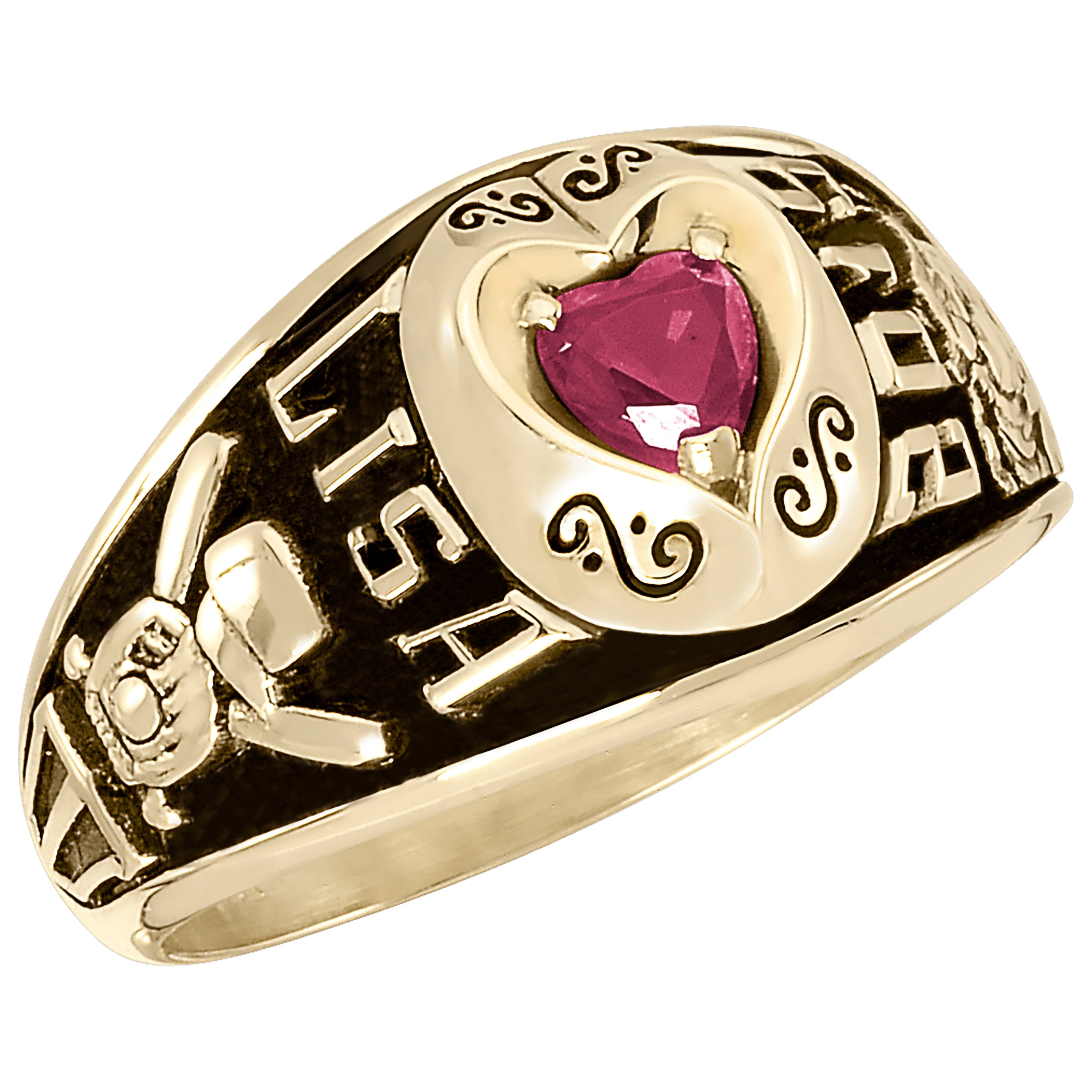 Keepsake Personalized Women's Heart Class Ring - Walmart.com