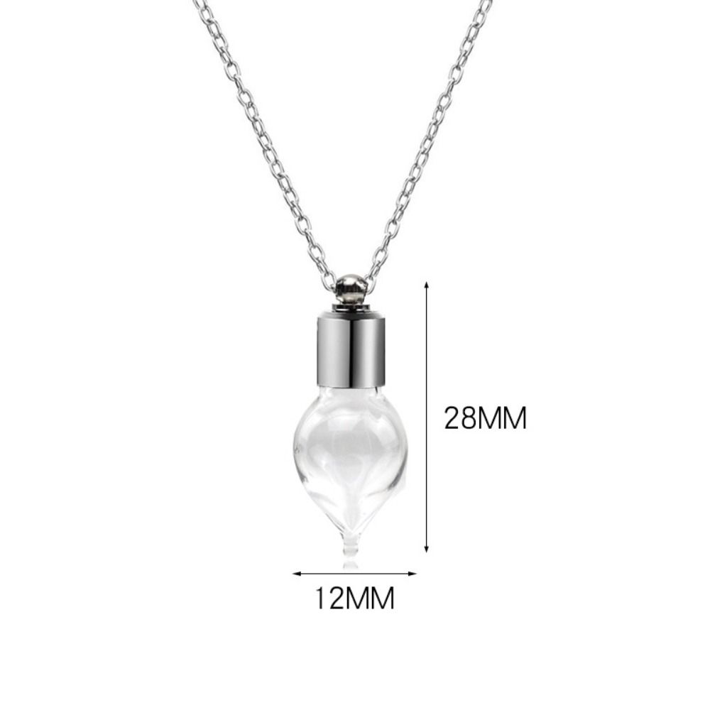 Keepsake Portable with Chain Fillable Ashes Holder Perfume Vial Pendant ...