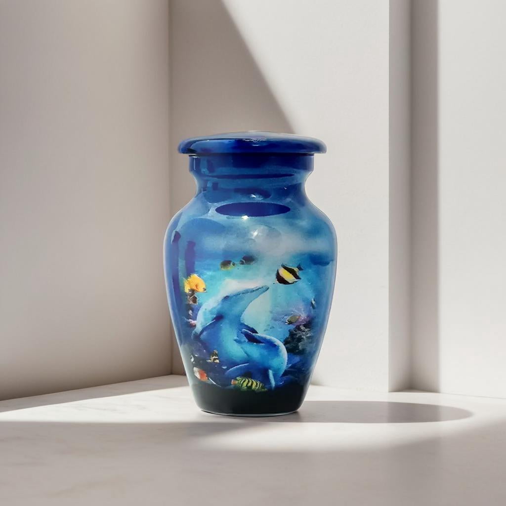 Keepsake Urn –Lovely Dolphin Keepsake Keepsake Cremation Urn for Human ...