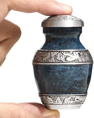 Keepsake Urn for Ashes 3" - Elegant Mini Urn for Human Ashes, Hand ...