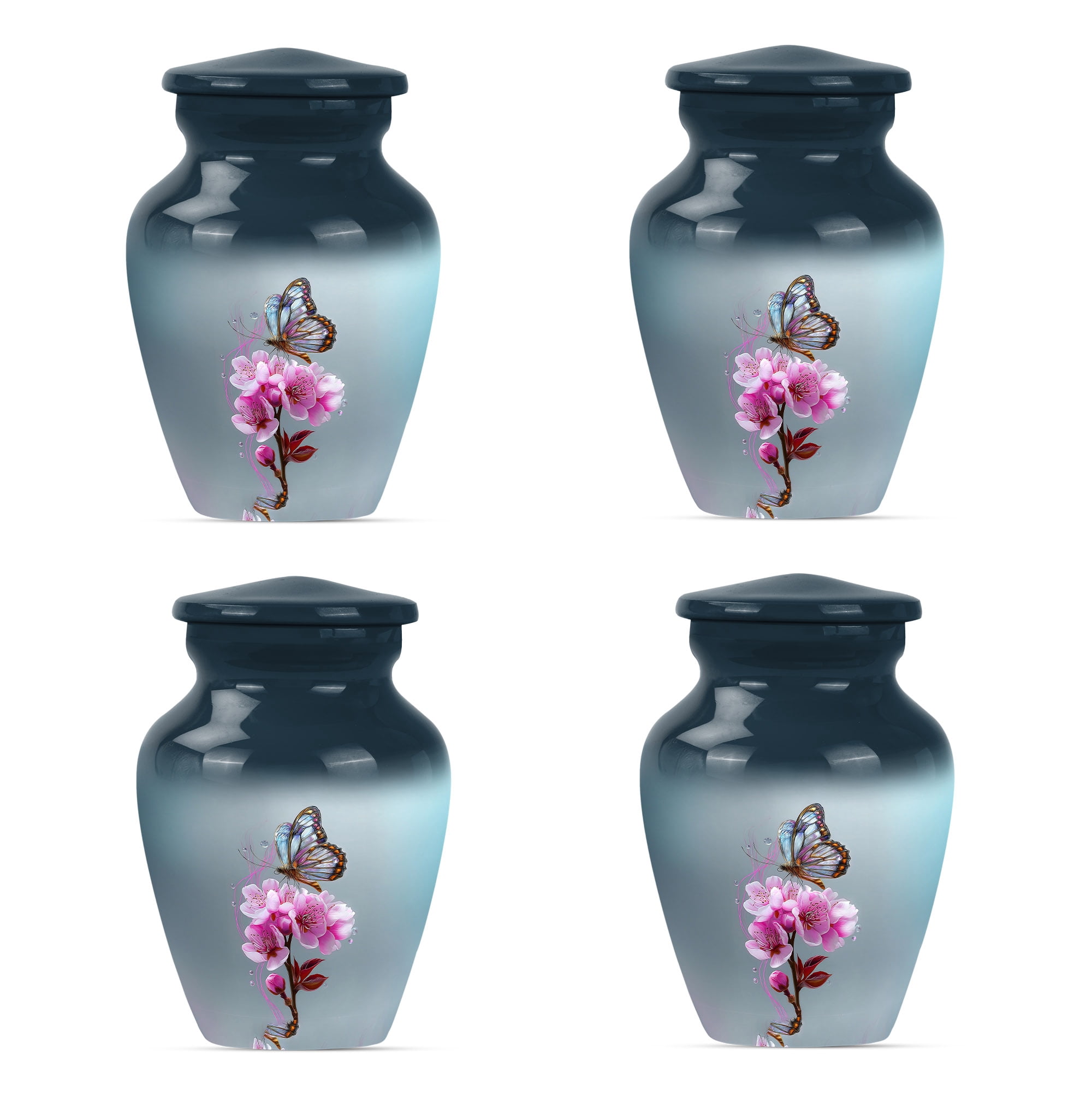 Keepsake Urns for Human Ashes Adult Male and Female – Set of 4 Mini ...