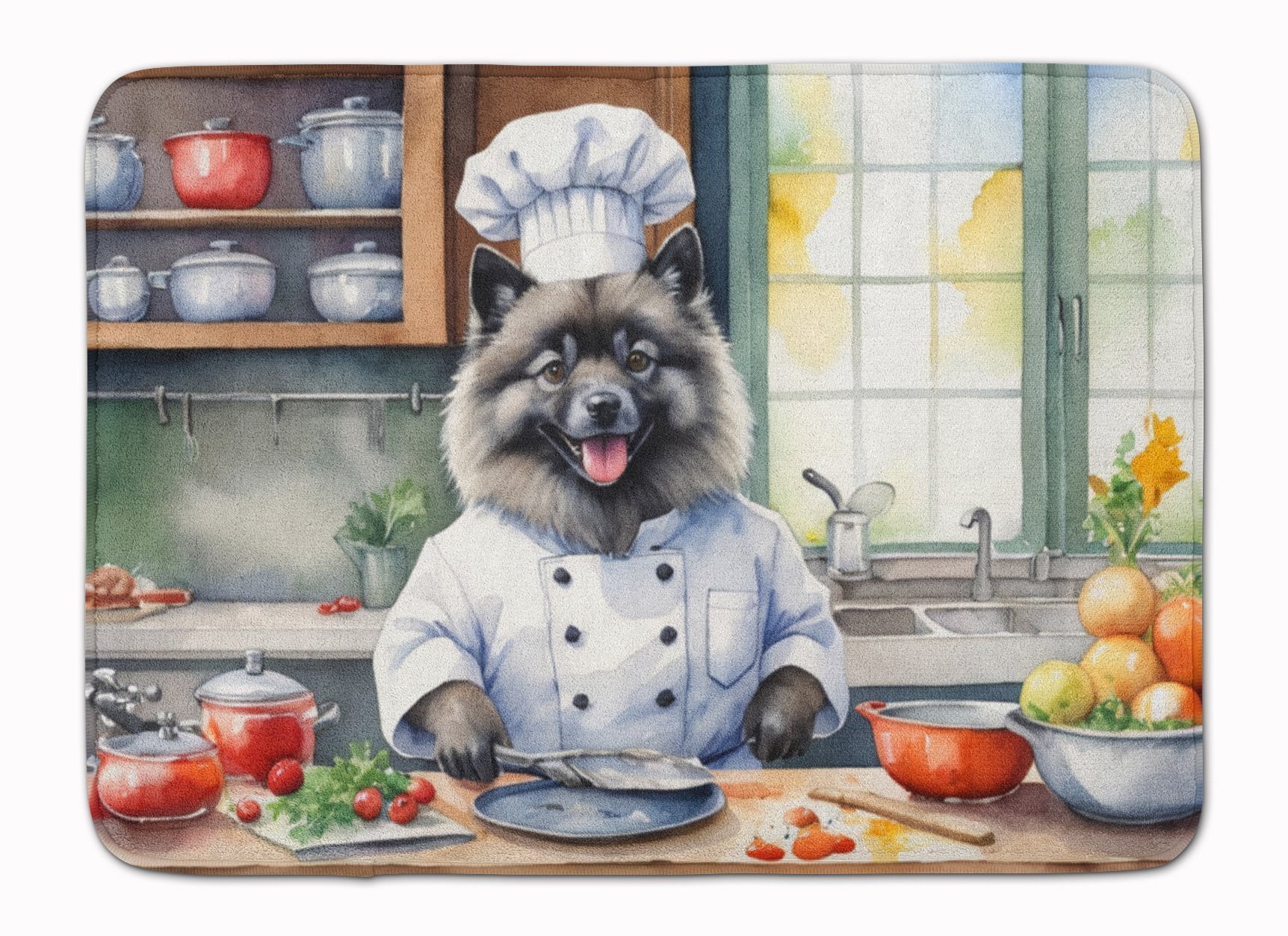 Carolines Treasures Keeshond The Chef Foam Kitchen Mat - Walmart.com