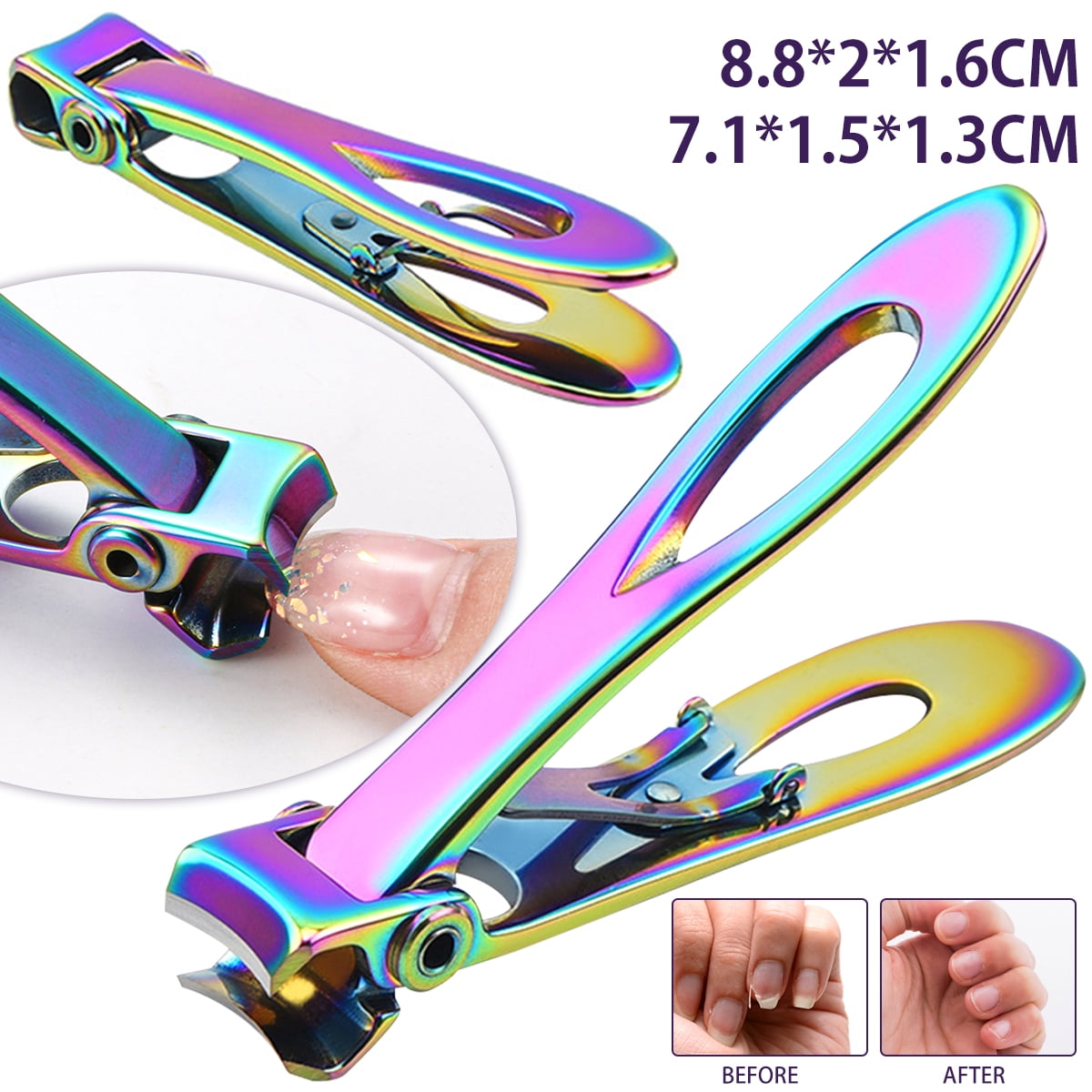 KeesonKimi Thick Nail Clipper Cutter Wide Jaw Nail Cutting Trimmer ...