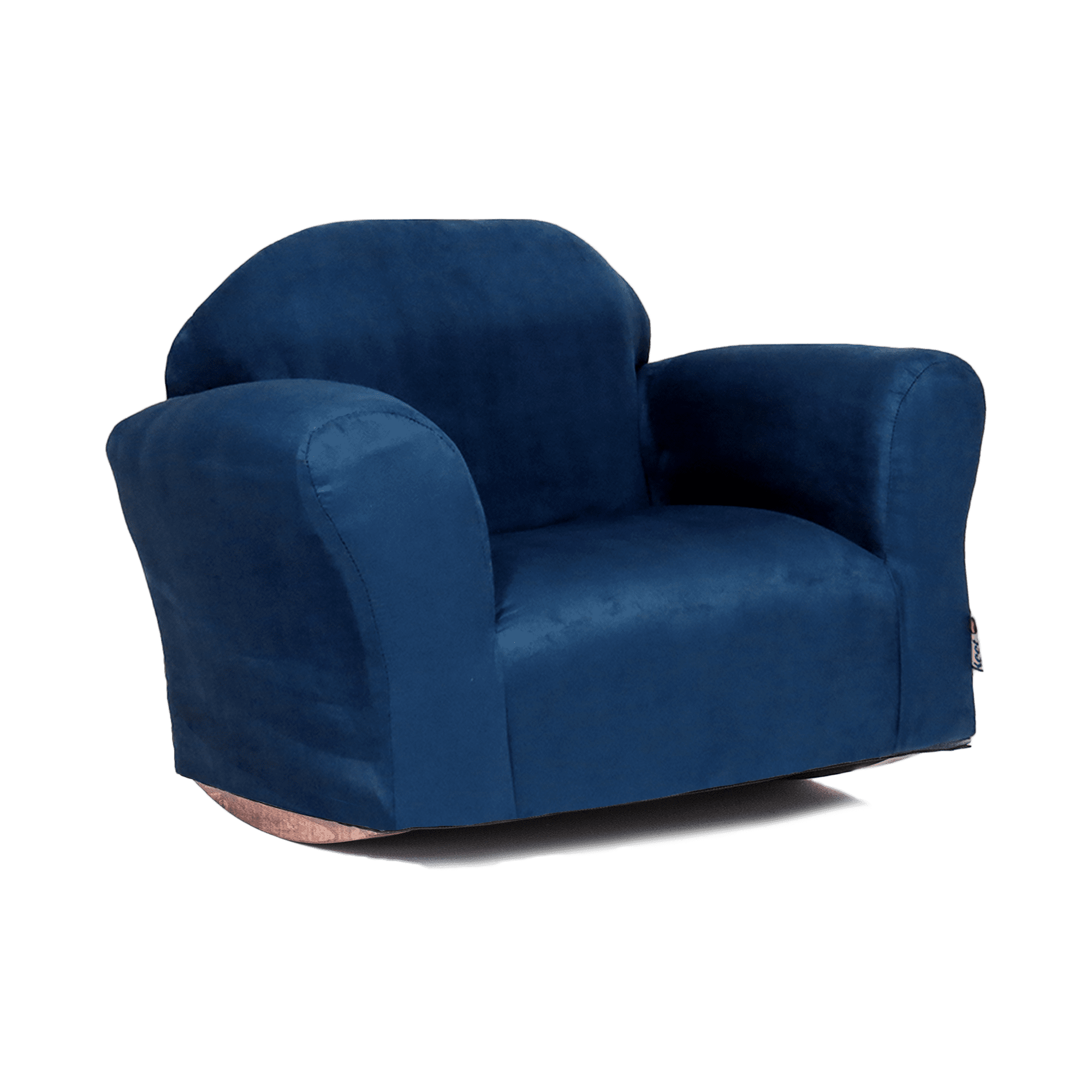 Free Shipping! Keet Bubble Rocking Chair Denim Fabric Wood Frame ...