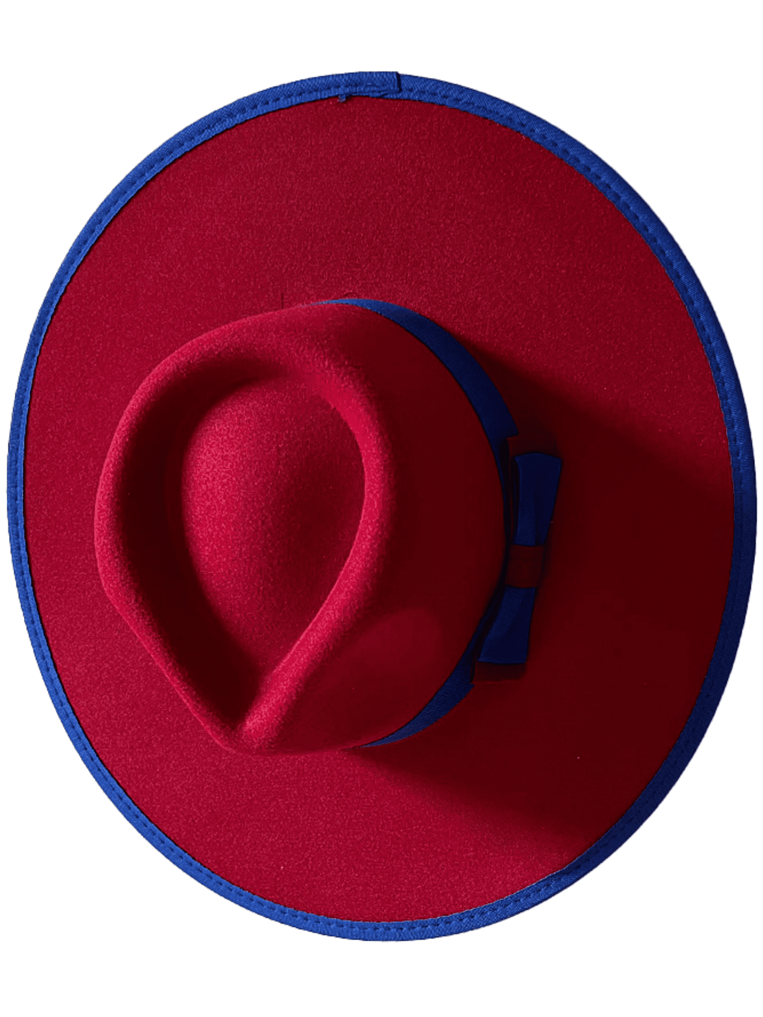 Keevoom Big Wide Brim Fedora Hats for Women Men Two Tone Panama Flat ...