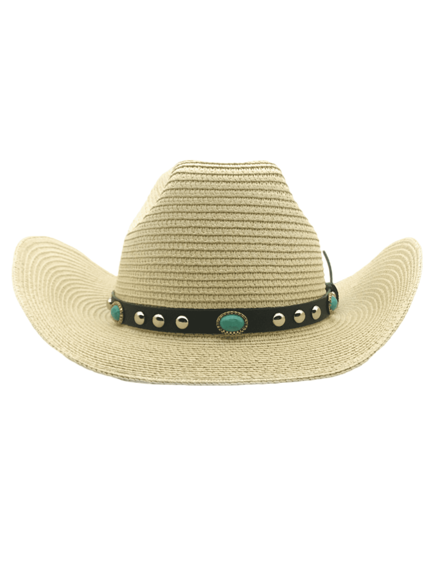 Keevoom Cowboy Straw Hats for Women Men Roll Brim Western Cowgirl Straw ...