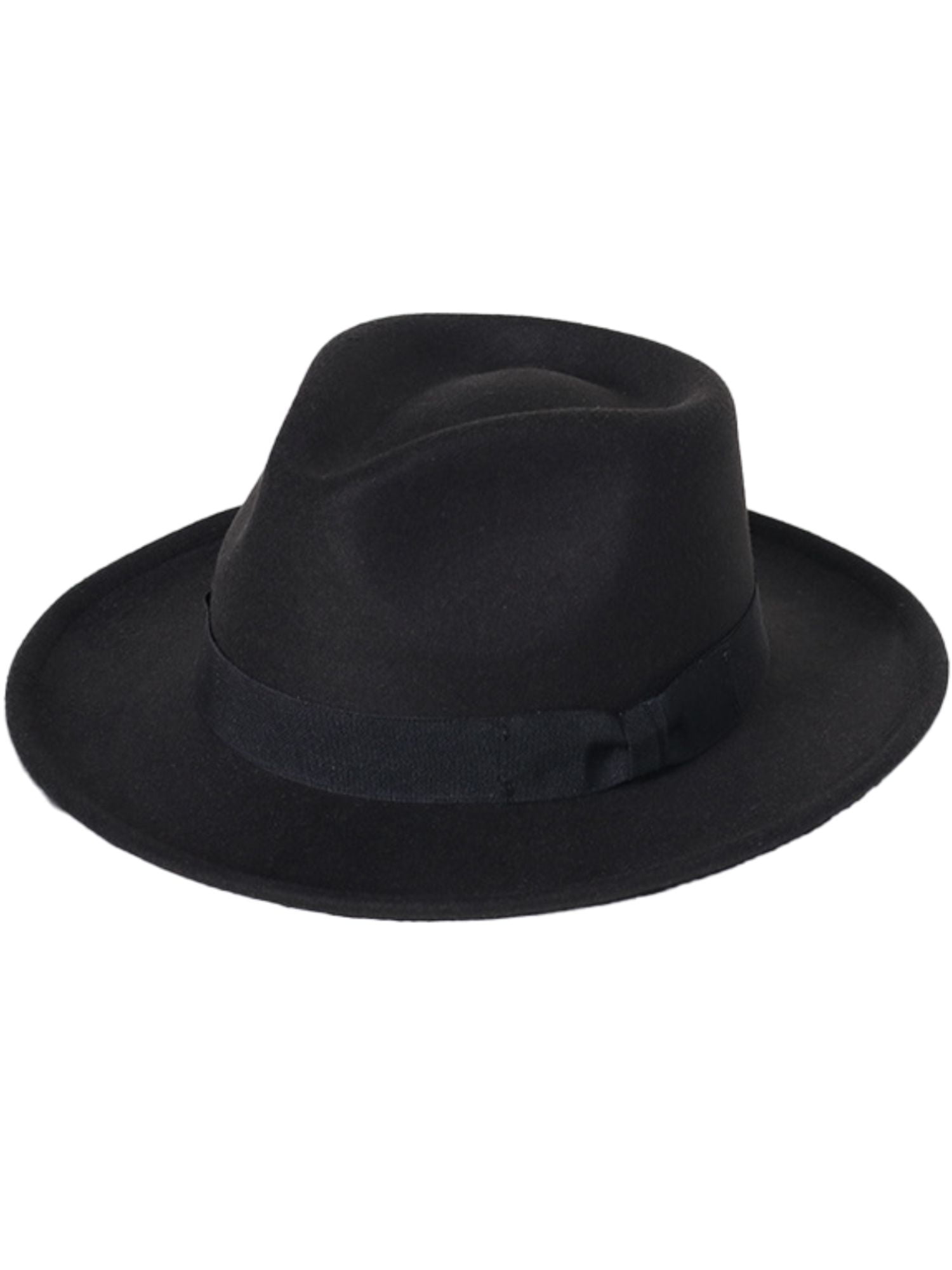 Keevoom Unisex Fedora Hats, Vintage Wide Brim, Felt Panama Dress Hat ...