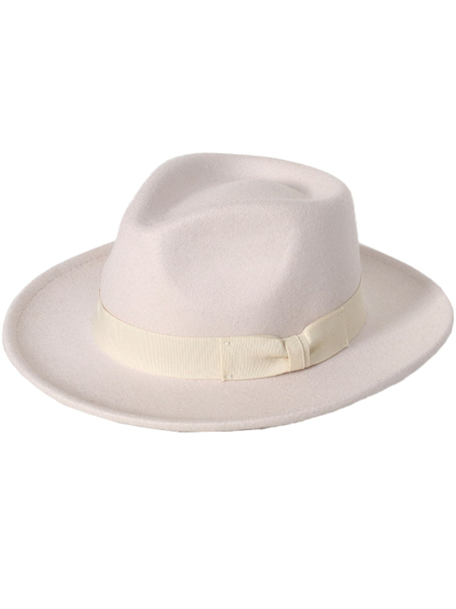 Keevoom Fedora Hats for Men Women Vintage Wide Brim Felt Panama Hats ...