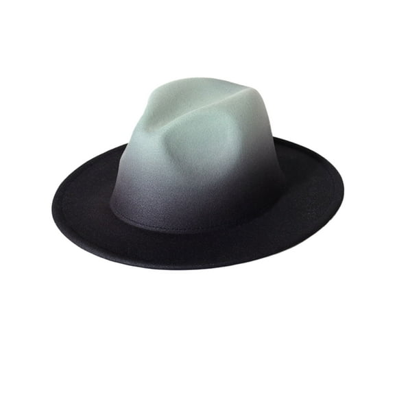 Fedora Hats for Men Wide Brim Panama Hat Dark Blue - Walmart.com