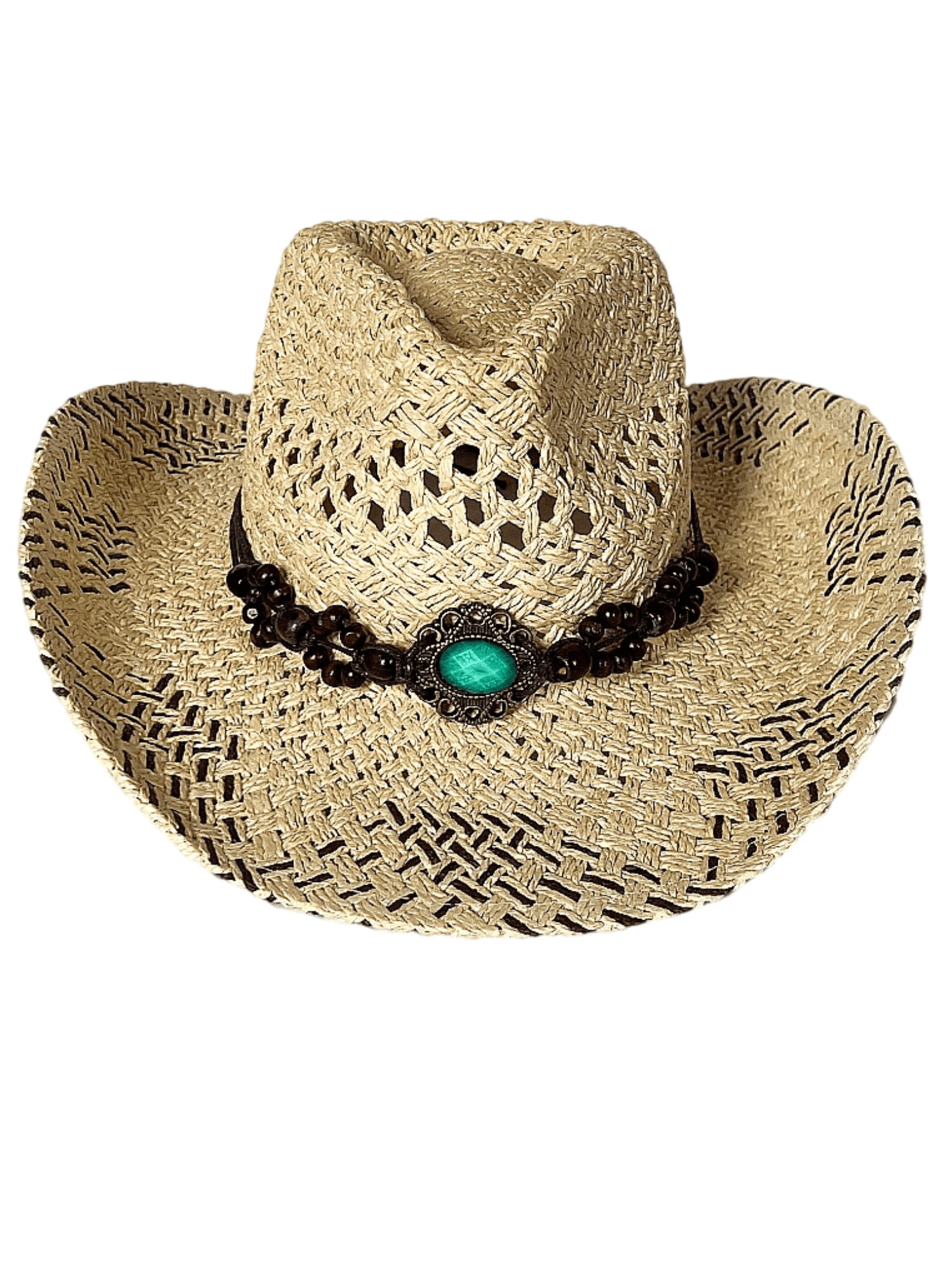 Keevoom Straw Cowboy Hats for Women Men Wide Rolled Brim Western Straw ...