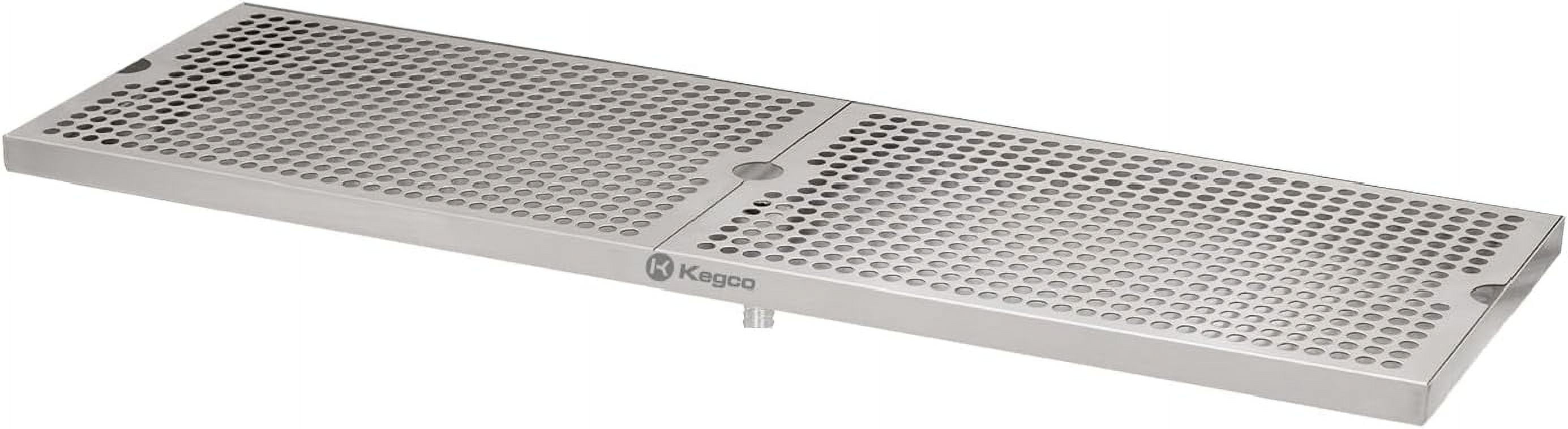 Kegco SESM-309D 30" x 9" Surface Mount Drip Tray with Drain - Walmart.com