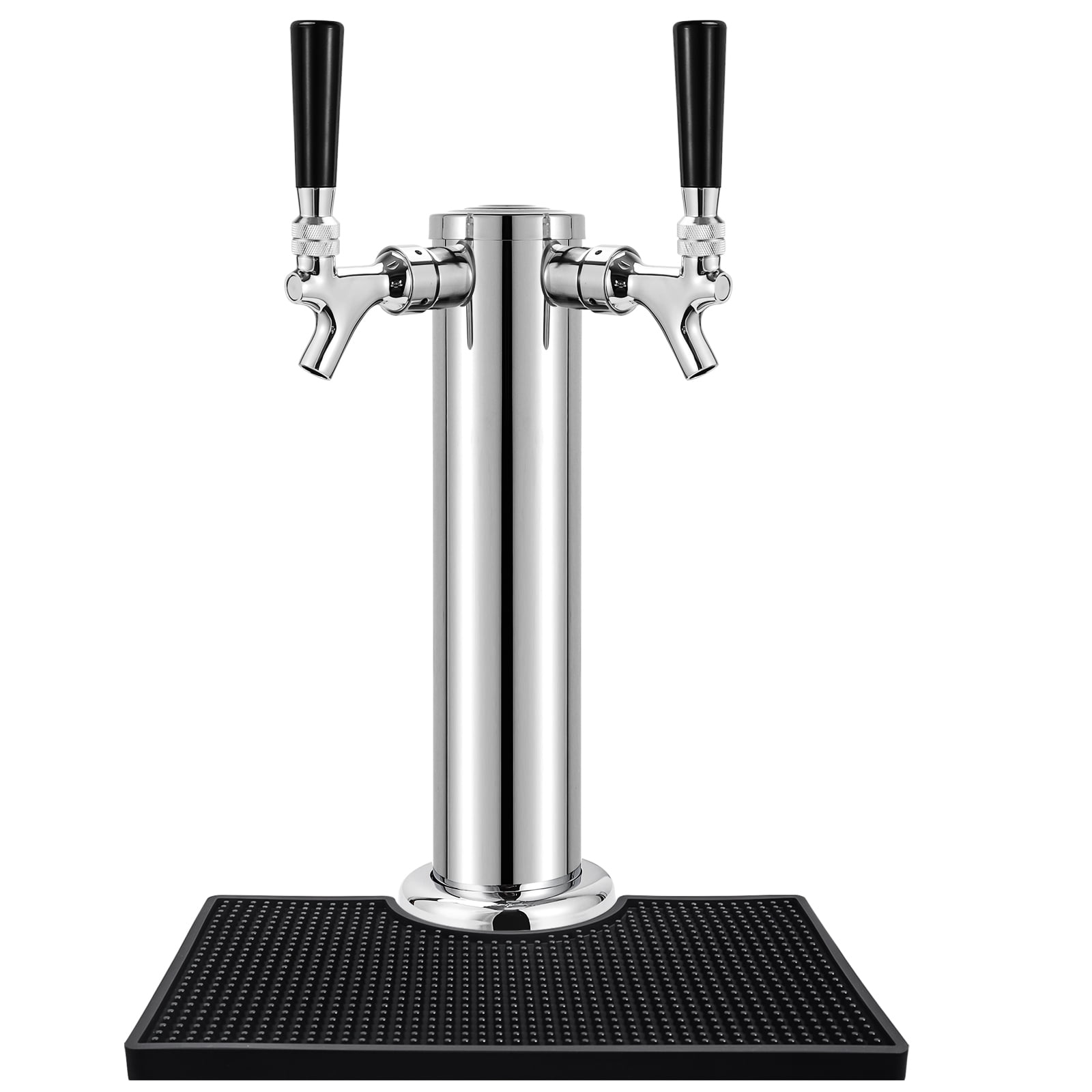 Wellbom Kegerator Tower, Double Tap Beer Tower Stainless Faucet ...
