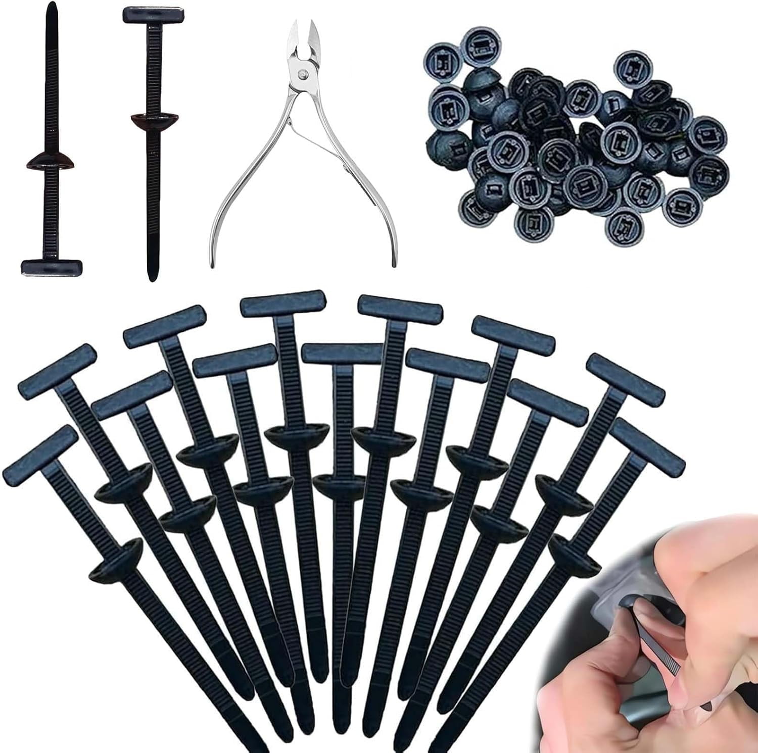 Kegres Zip Ties, Cable Tie Buckle, Nylon Universal Cable Tie Buckle, 50 ...